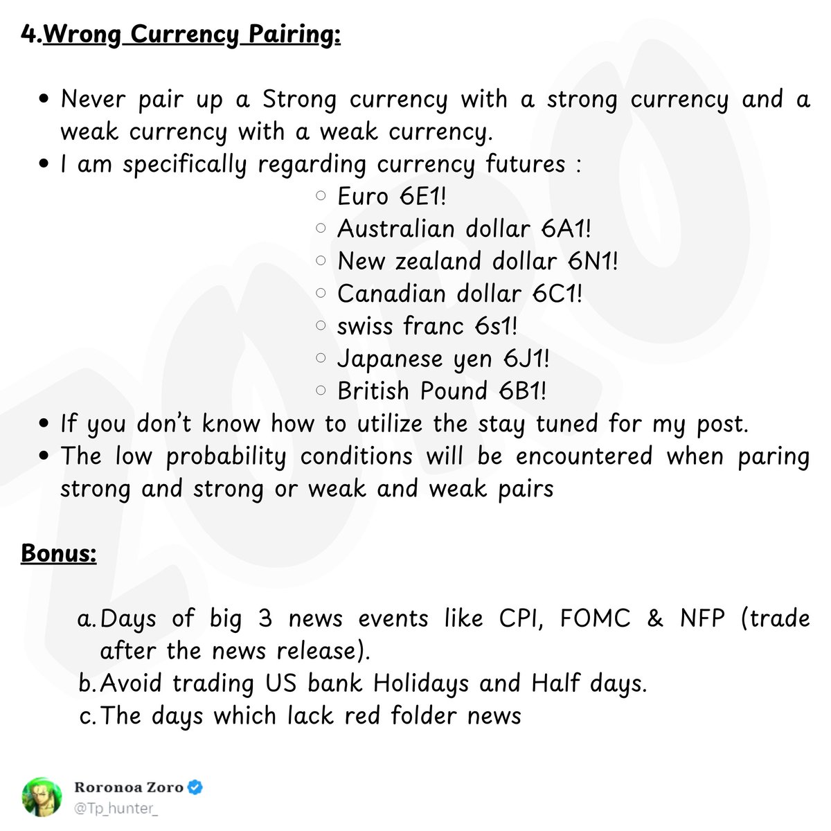 Avoiding Low probability conditions Even My A+ setup fails when i ...