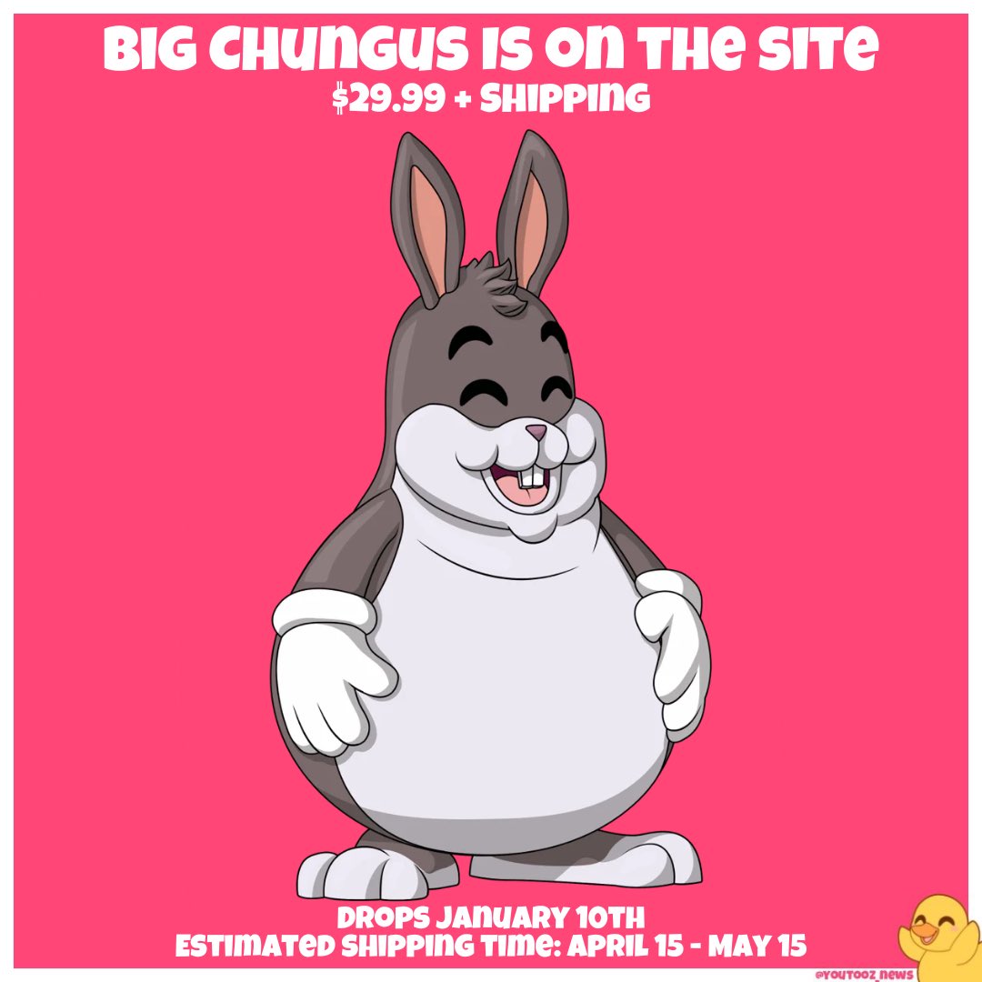 Chungus Youtooz News On X: "Big Chungus And Tweety Bird Plushies Have