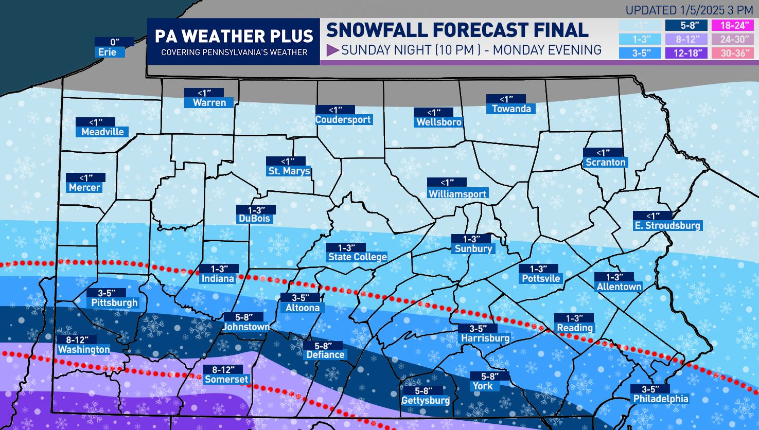 Pittsburgh Snow Total Map Pittsburgh Weather: Winter Weather Advisory