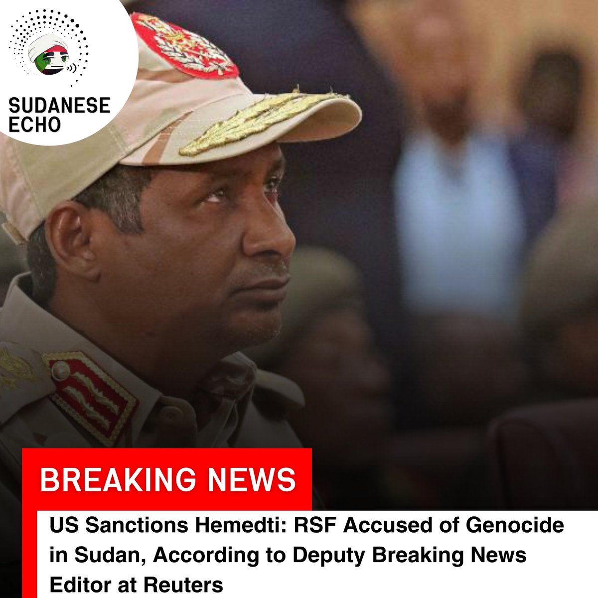 BREAKING: The United States will impose sanctions on Sudan's Rapid ...