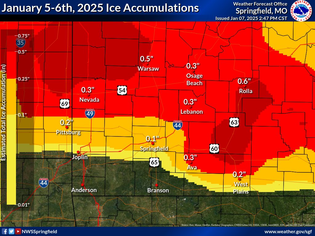 Ice Pictures In Springfield Mo