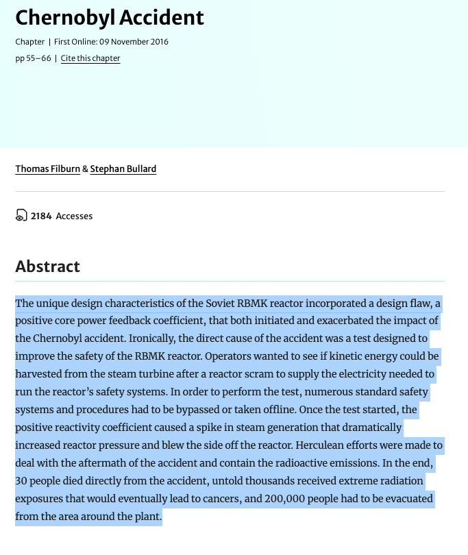SHOCKING 🚨 In 1986, the Soviets blamed *human error* for Chernobyl ...