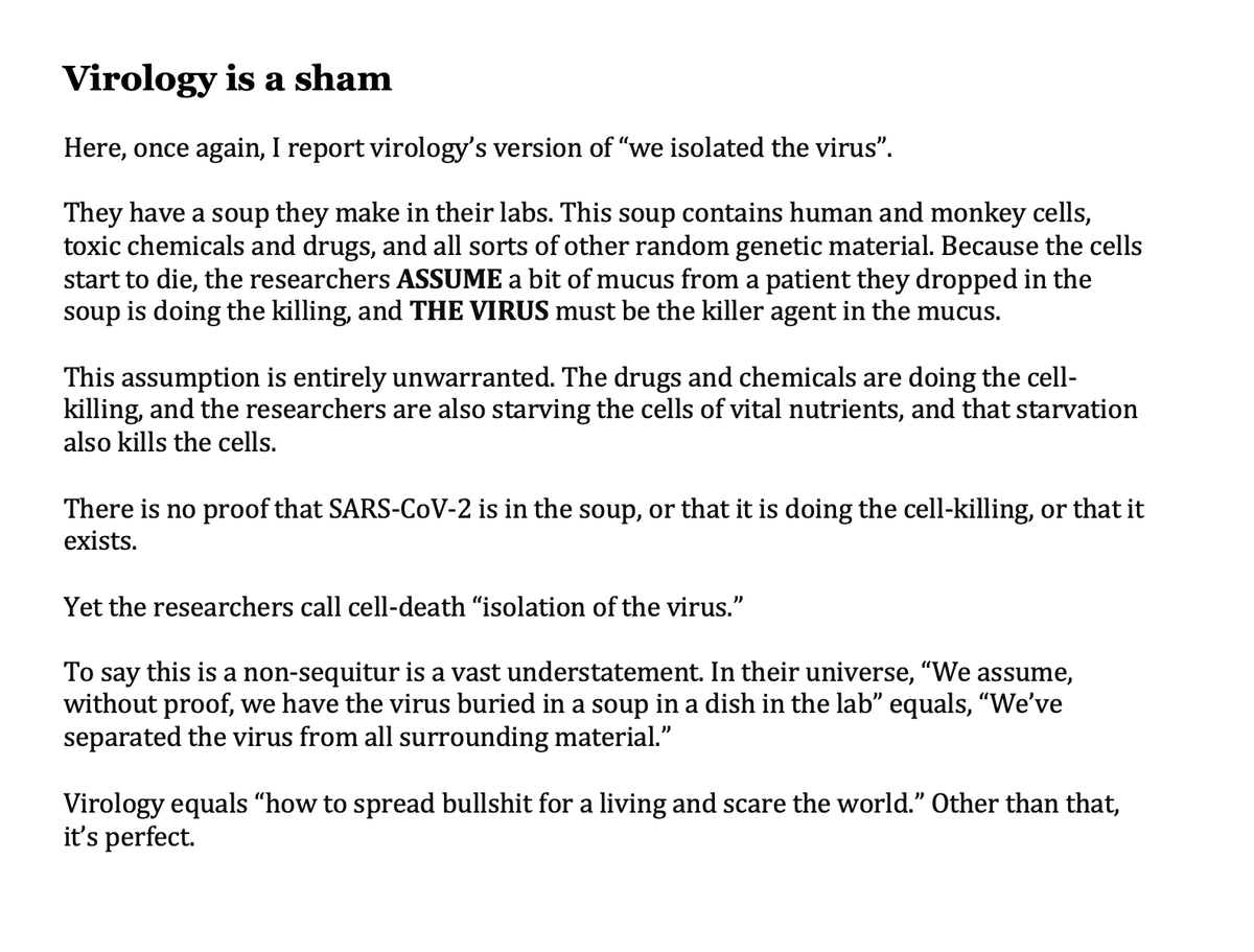 (1/28) 🚨⚠️ Virology is a Sham — Explained for Every Attention Span I’ve ...