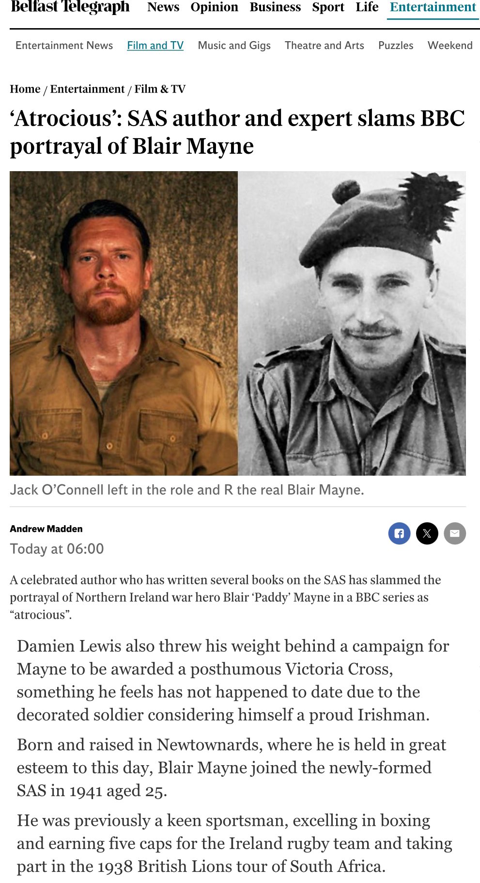 Paddy Mayne Quotes Paddy Mayne And The SAS Attack On The Second