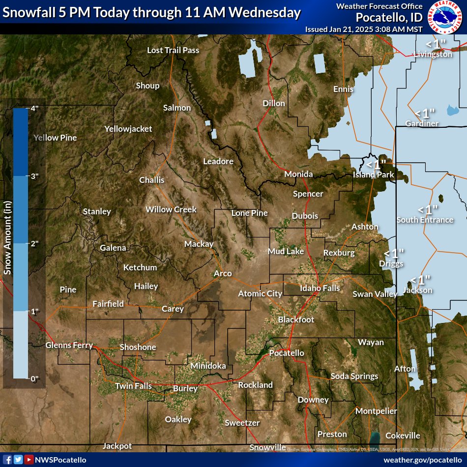 Idaho Temperature Map Becoming Hot, Muggy Thursday; Cooler Friday