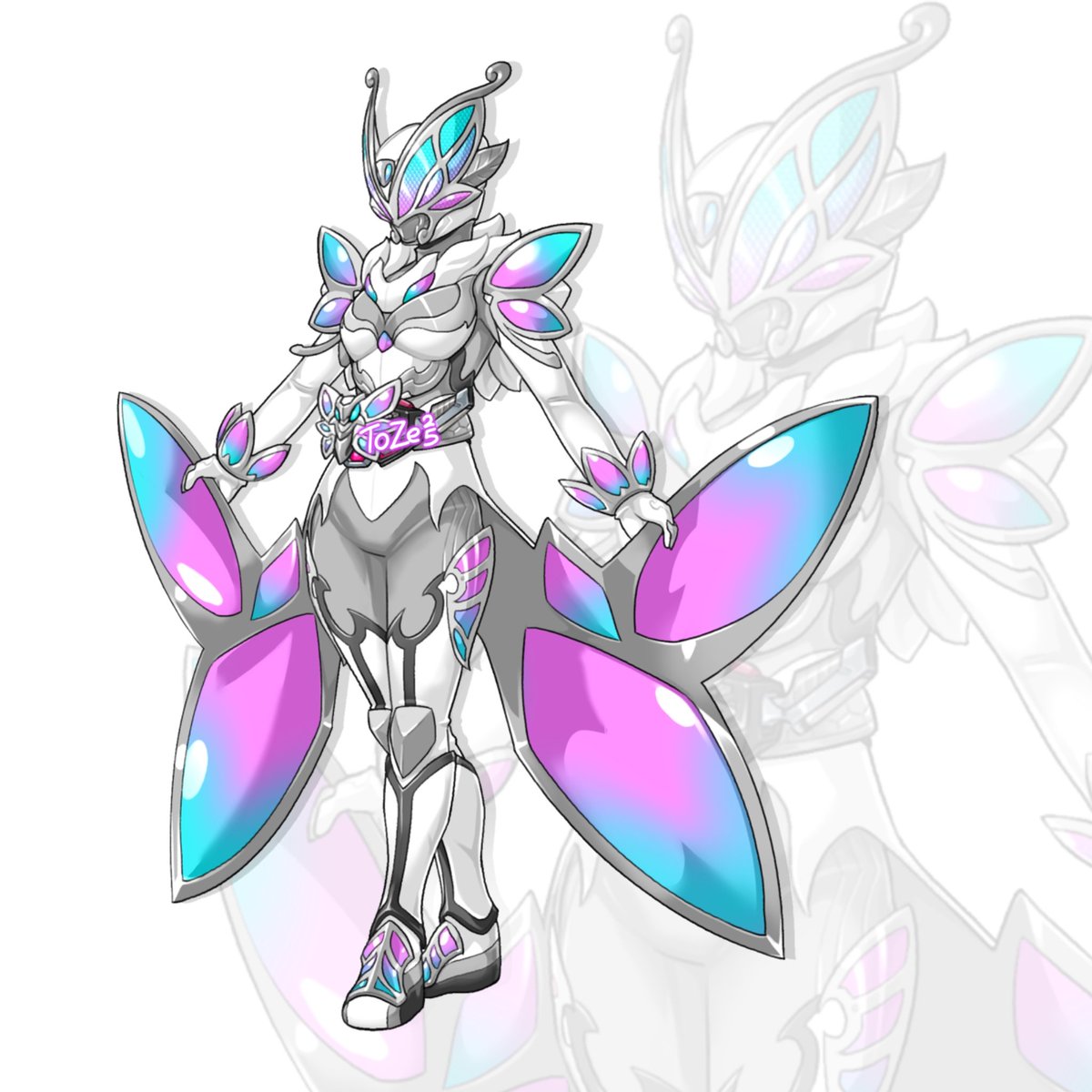 「Kamen Rider Io Lotus Moth final form. 」|TO ZEのイラスト