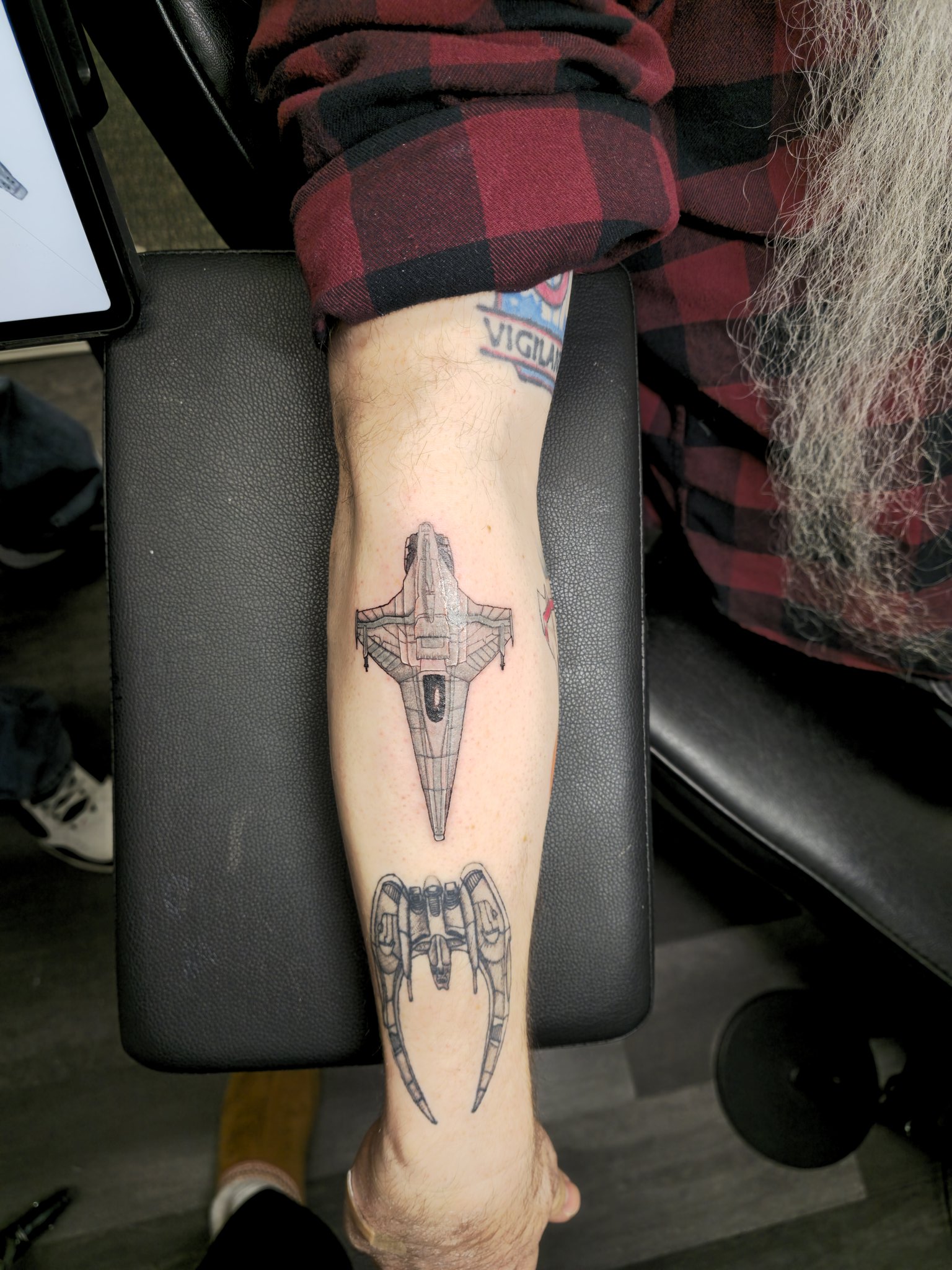Battlestar Galactica Logo Tattoo