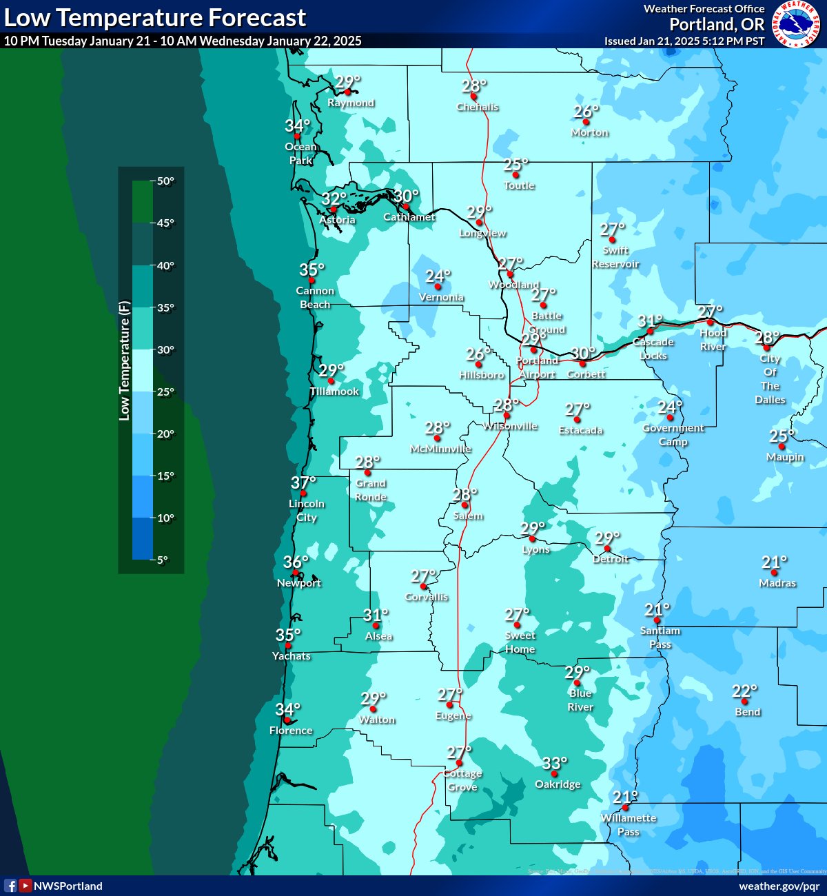 Portland Washington Weather NWS Portland On X: "Here's Your 3 Day