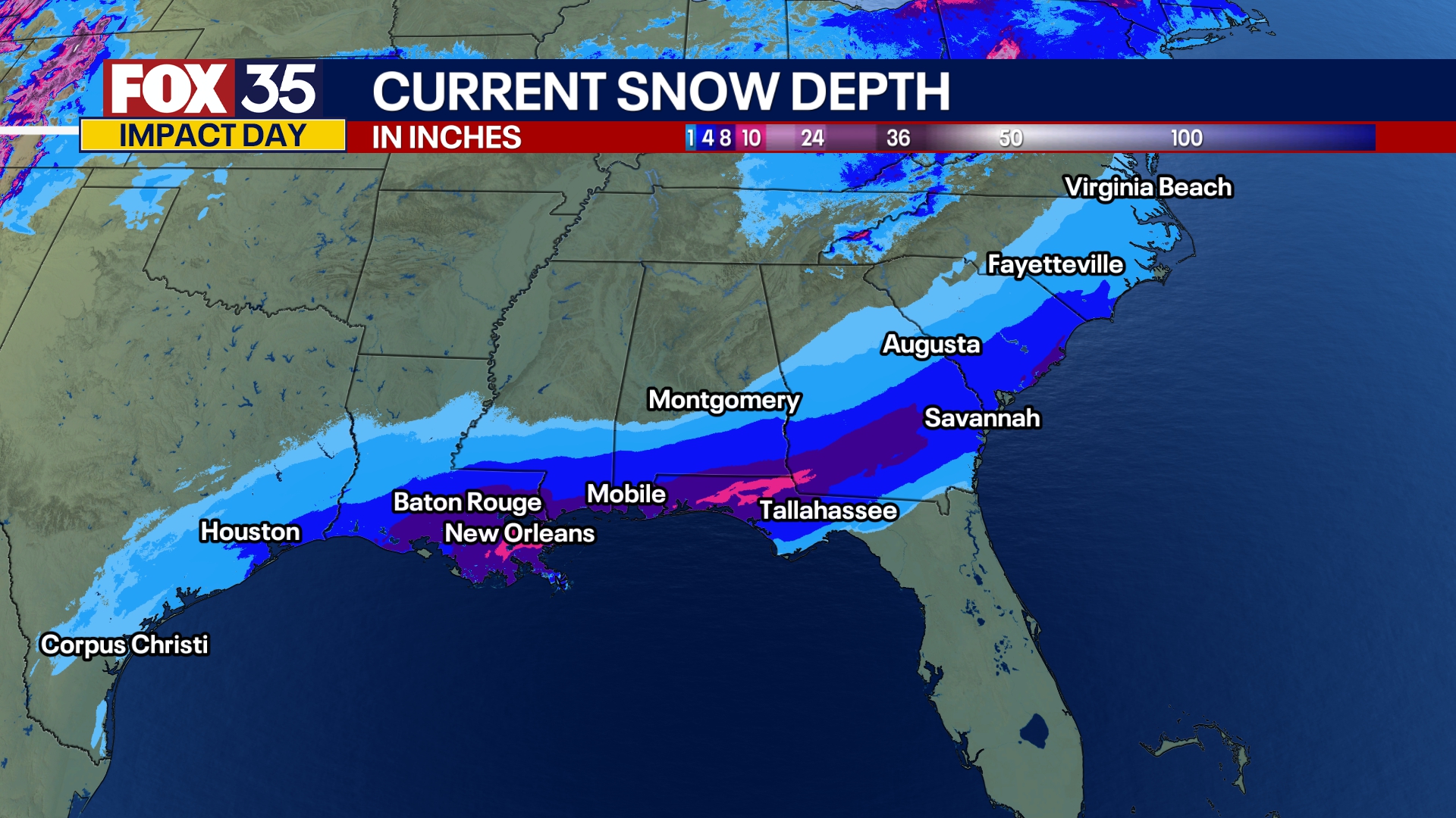 Current Snow Depth Maps It's Pretty Wild To See The Current Snow Depth