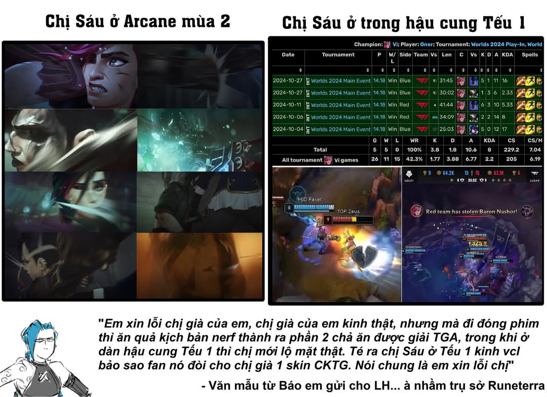 Vi in Arcane: nerf, weak, loser, alcoholism, bullied by everyone (from ...