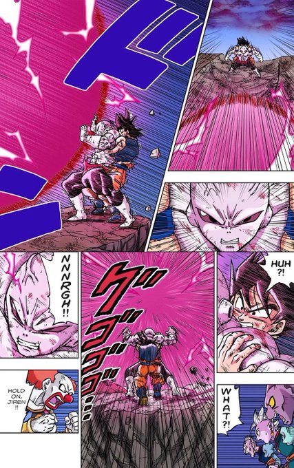 Jiren Attempts To Push Back Frieza's.. | Dragon Ball Manga Panels さんの ...
