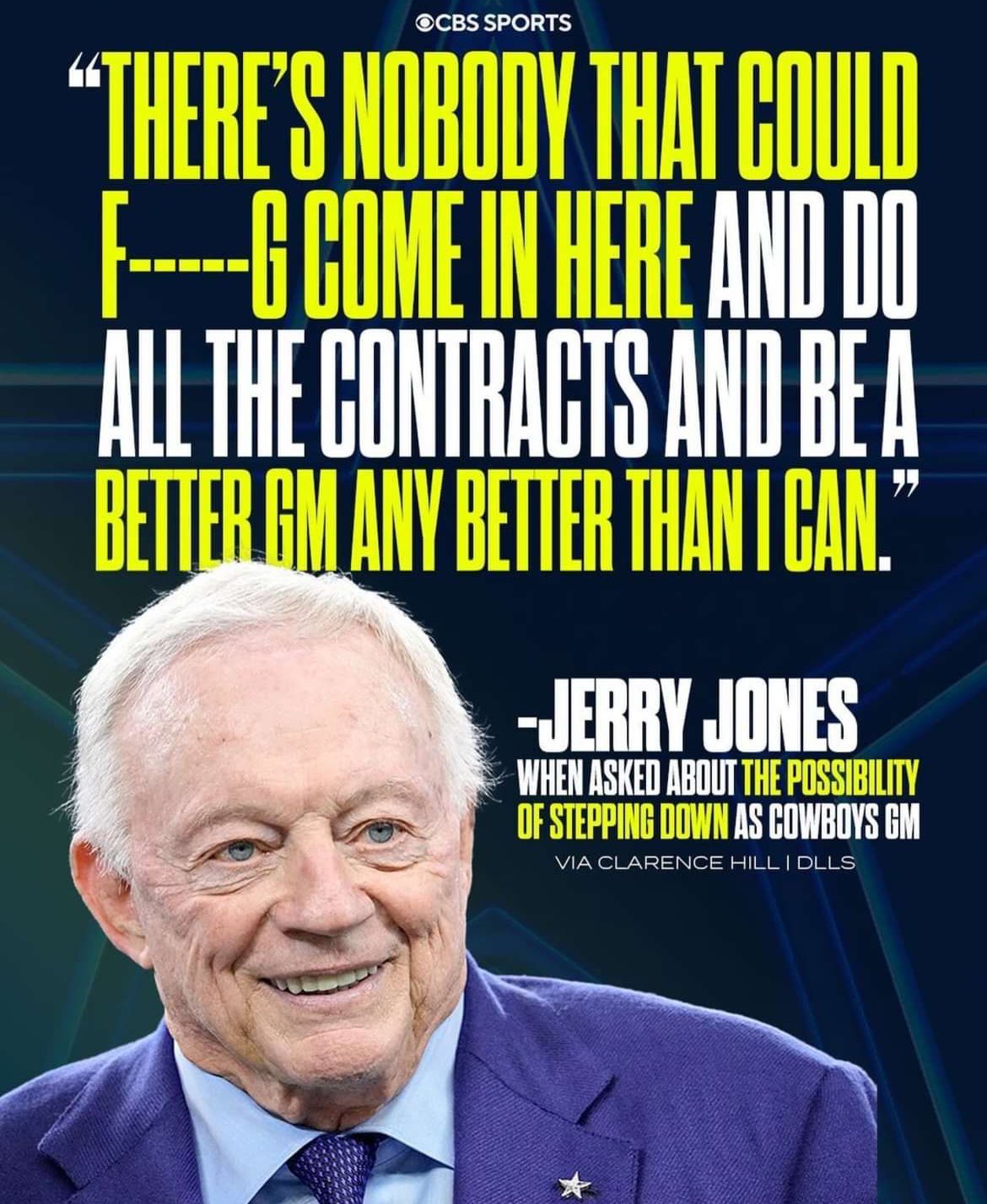 Jerry Jones Jokes Jerry Jones Looking Sad During Cowboys' Loss To