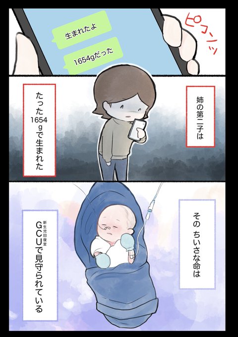【たった1654gで産まれてきた甥っ子の話(1/4)】 読んだ後、思わ.. | 町田ねねこ さんのマンガ | ツイコミ(仮)