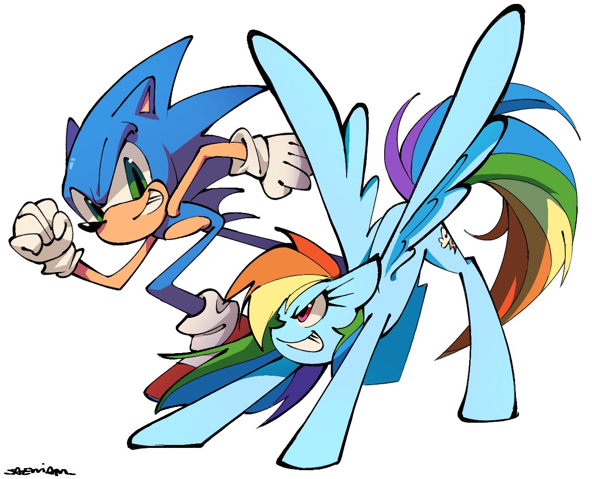 Sonic X Rainbow Dash