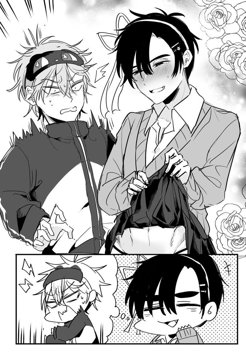 「お互い相手の不意の行動に弱い ※英語は機械翻訳です #tillivan 」らせん🧬の漫画