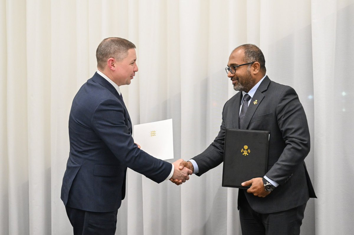 Maldives and Estonia sign MoU on cooperation in the fields of ...