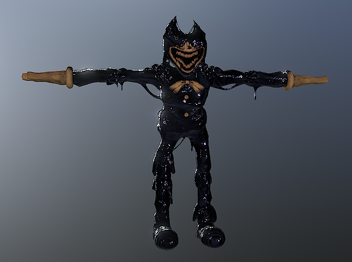BENDY REDRAWN IN 3D (future gmod pill for videos) Model: @Waqintont ...