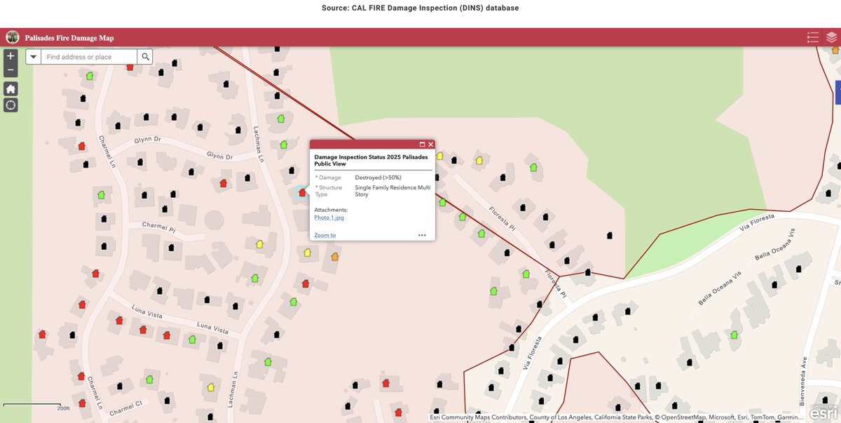 Palisades/Eaton Fire Damage Maps - Democratic Underground Forums