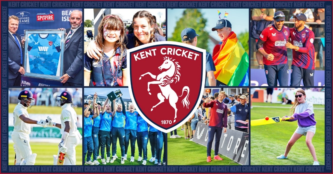 Kent Cricket Logo Kent County Cricket Memorabilia 1980 1999