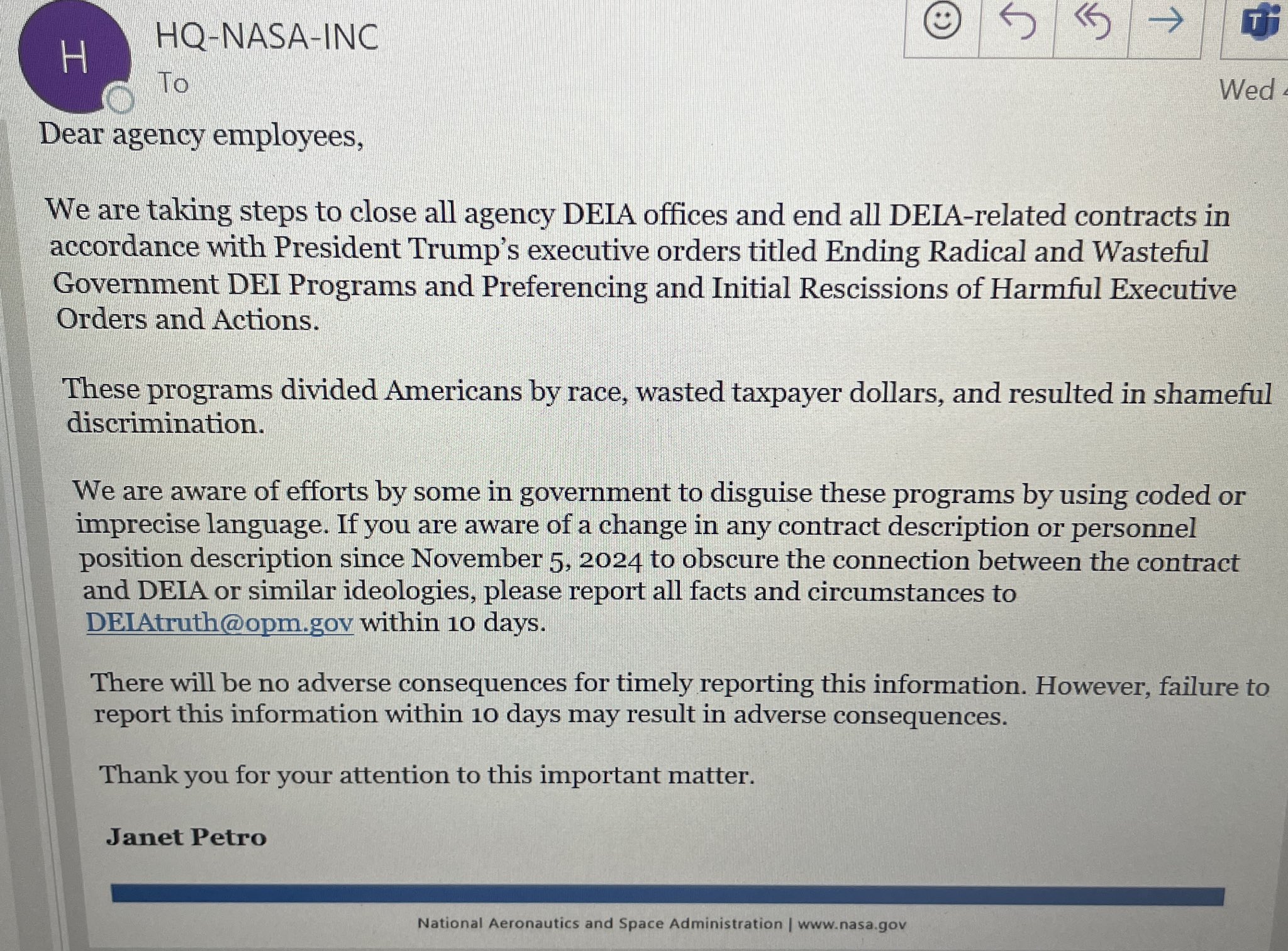 Nasa Webmail Url