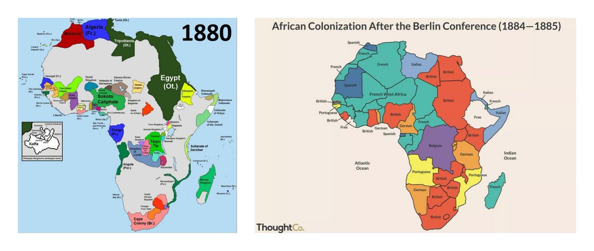 Map Of Africa Before Berlin Conference