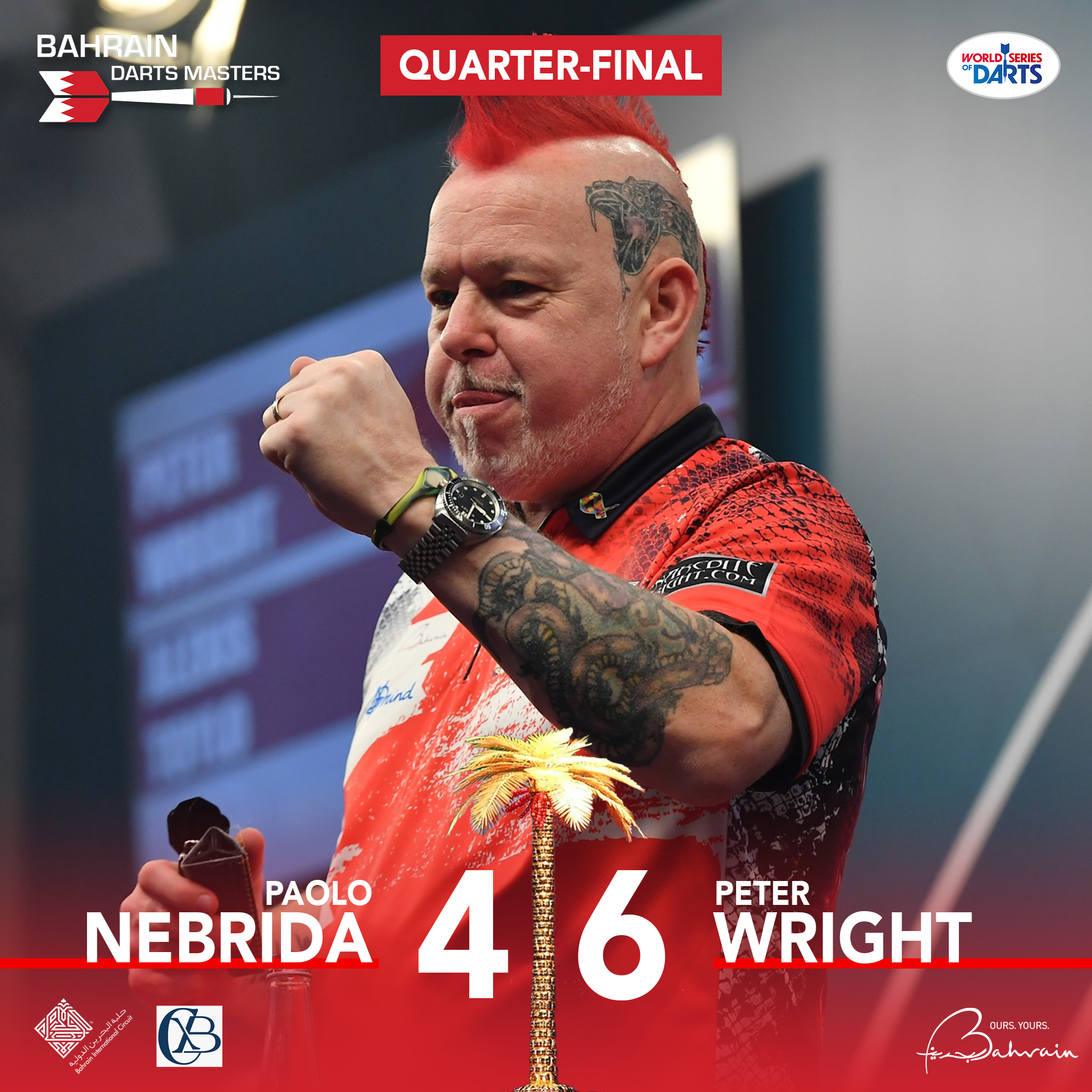 Peter Wright Echte Tattoos