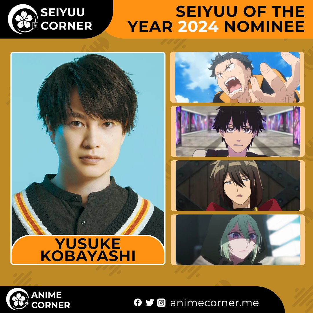 Seiyuu of the Year 2024 Nominee ️Yusuke Kobayashi Vote for Yukke: https ...
