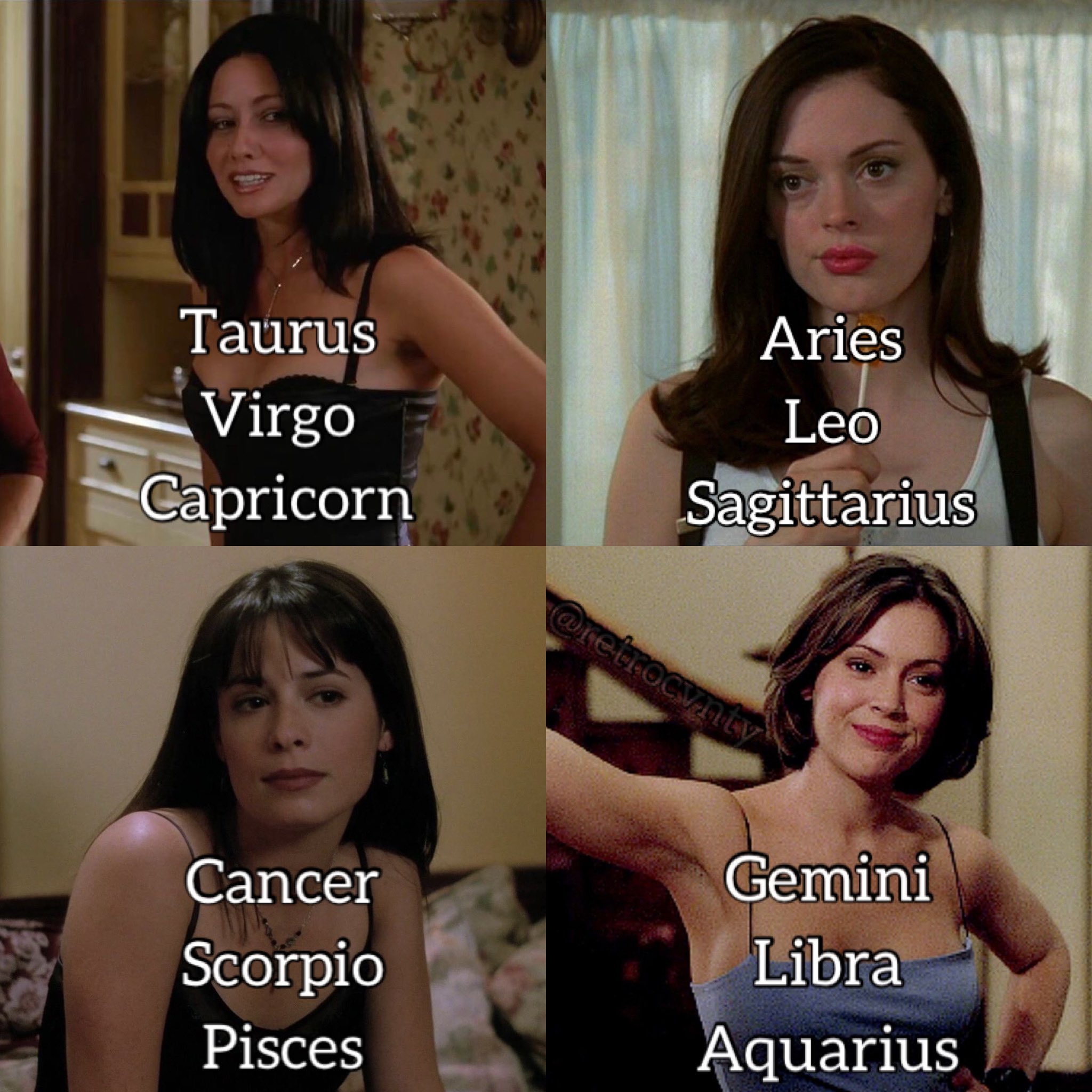 Charmed characters zodiac signs 60 photos - Astrologytoyou.com