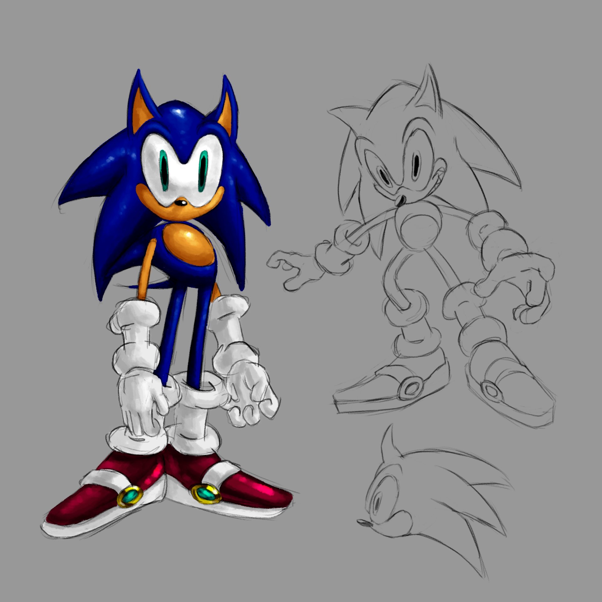 A Modern Sonic Based Sheet Unfinished By Laijee227 On Sonic 3 Modern