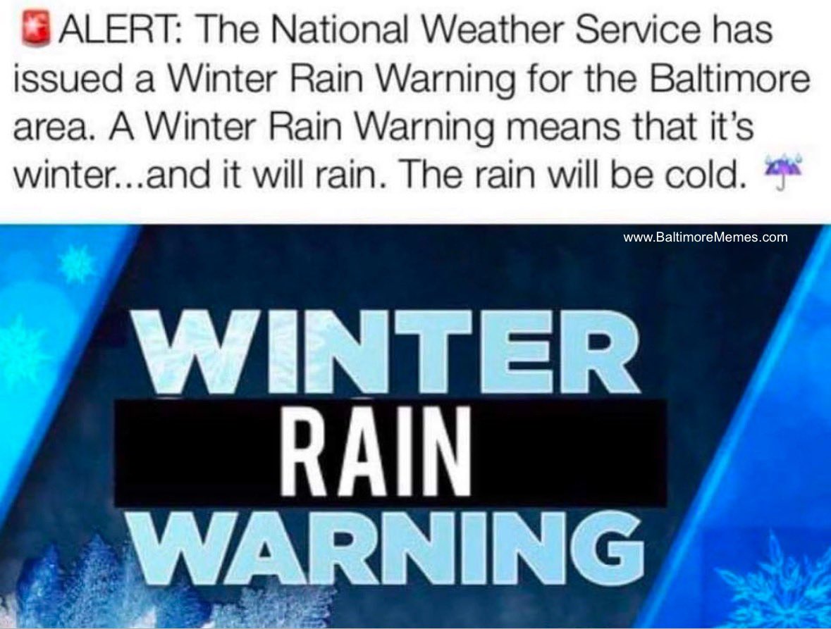 Cold Rain Memes US National Weather Service Portland Oregon Did You