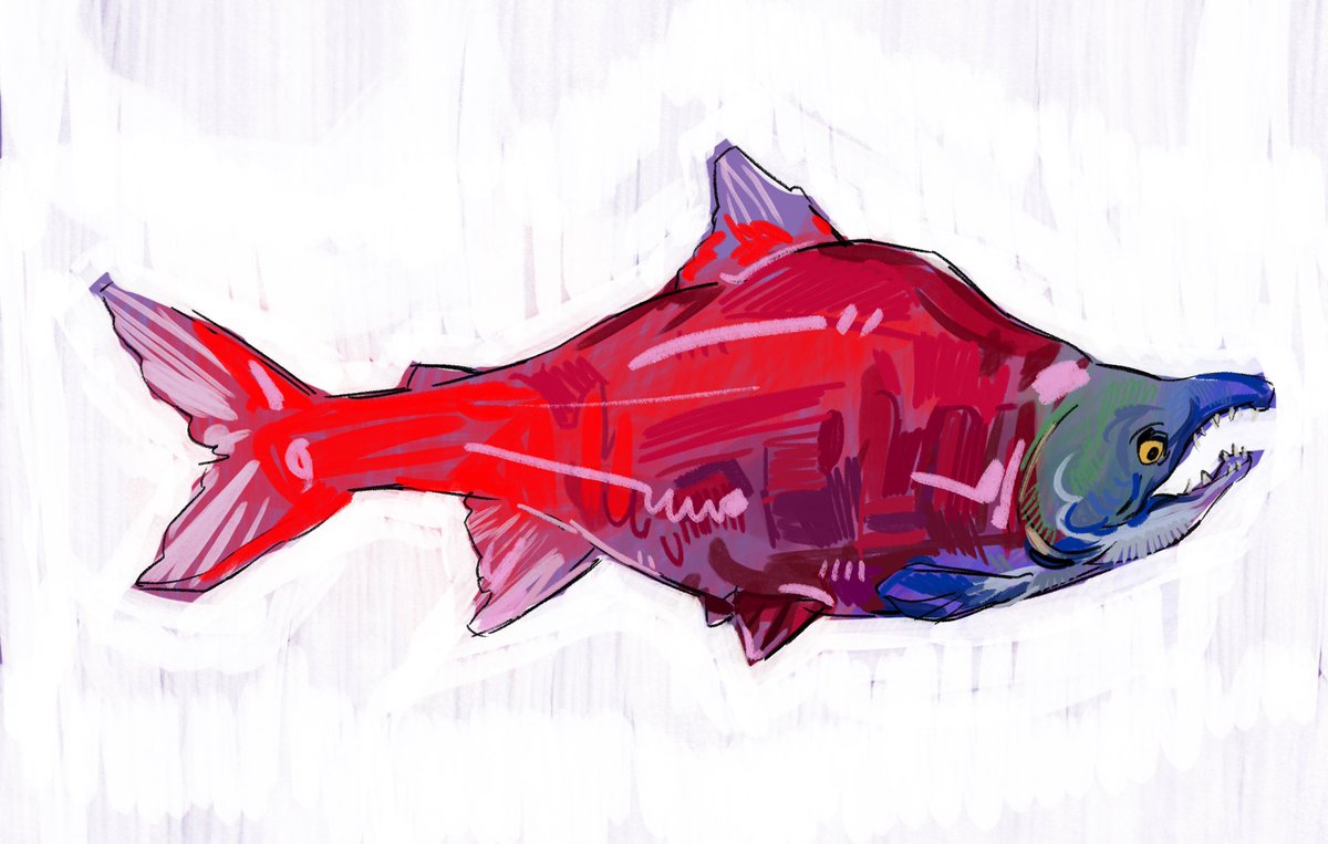 another fish to test my photoshop brushes https://t.co/hv50wGkCfq