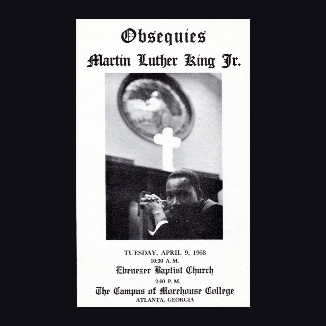 Martin Luther King Jr Funeral Program