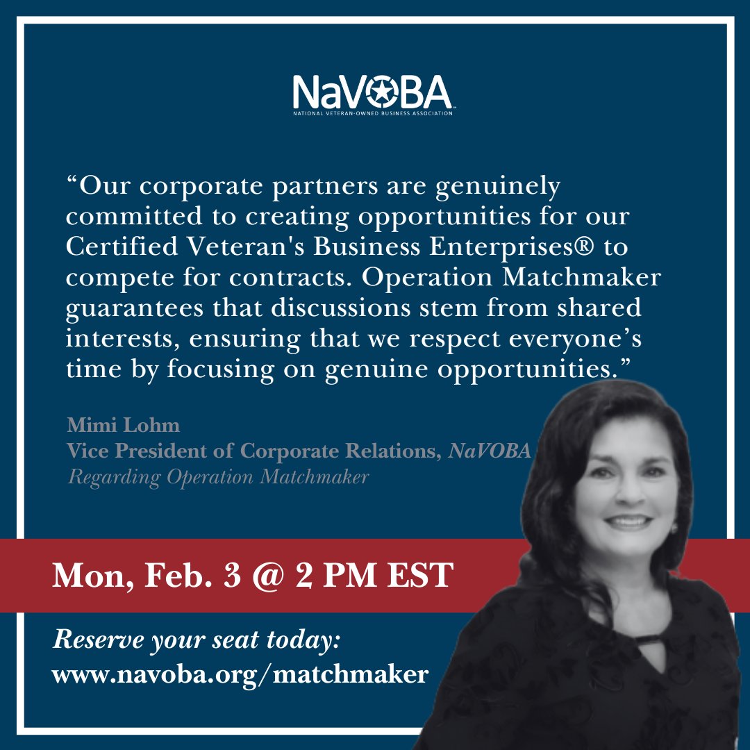 Navoba Logo The National Veteran Owned Business Association (NaVOBA)