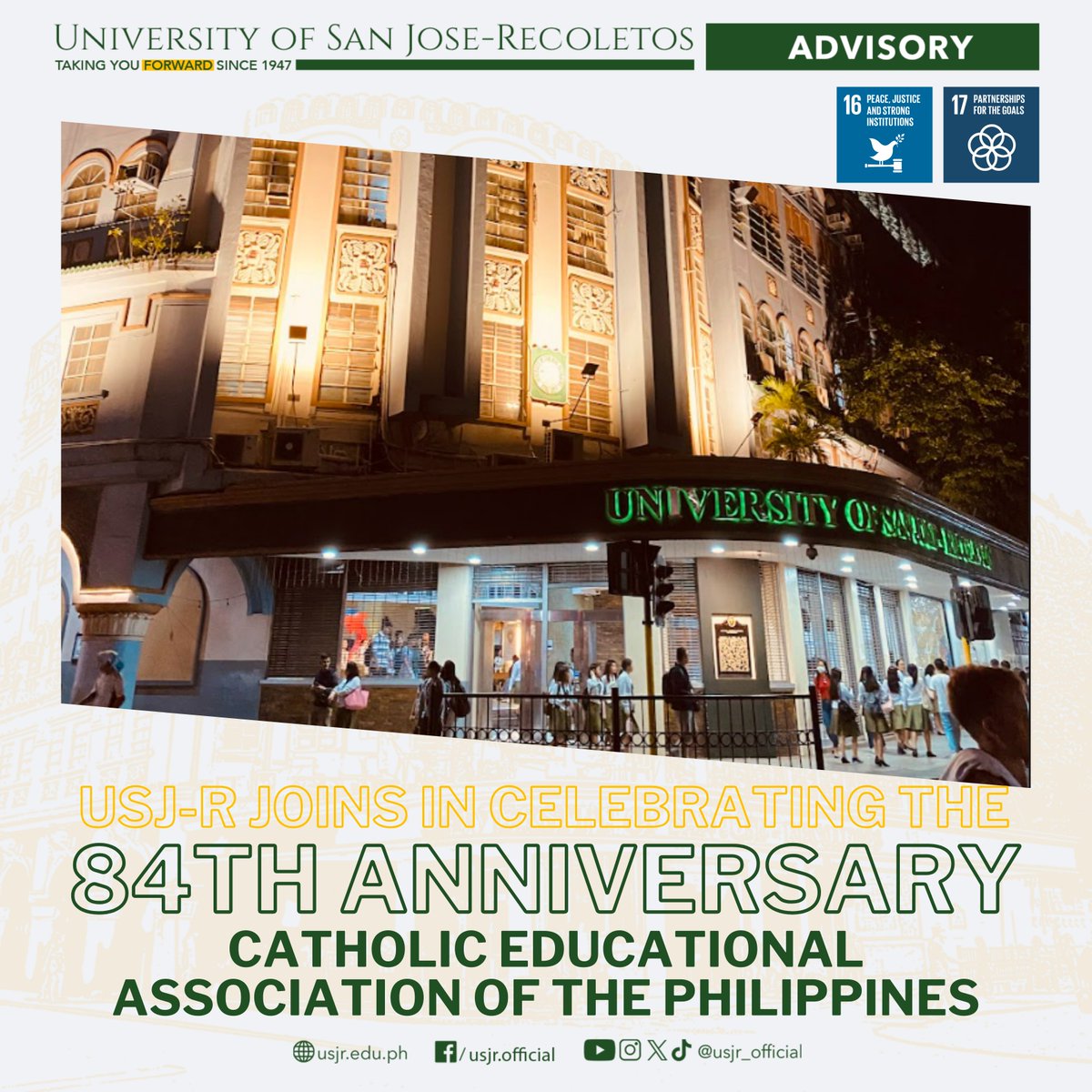 San Jose Recoletos Logo