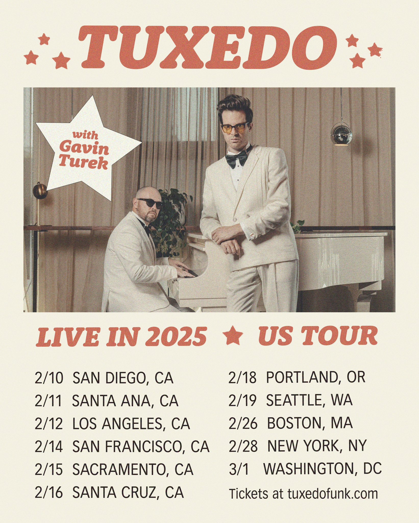 Turek Logo Gavin Turek On X: "TUXEDO US TOUR STARTS NEXT WEEK!!!!!