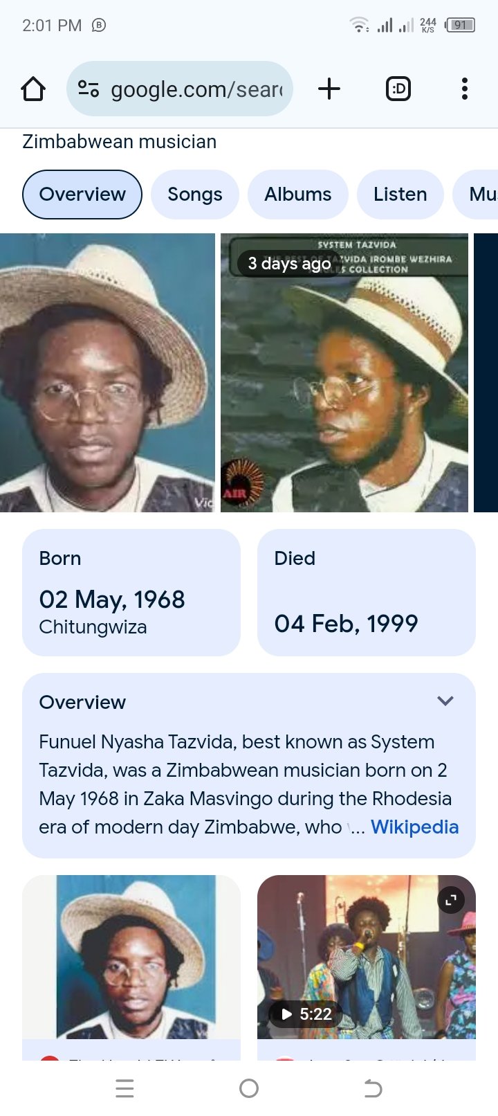 System Tazvida System Tazvida & Chazezesa Challengers – Wadenha Mago