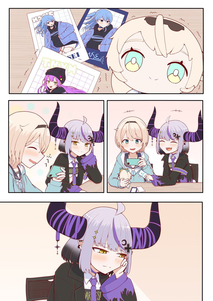 「きっと叶わぬ、この想い (1/2) #いろはにも絵を #laplus_artdesu 」あさだ.ひとしの漫画