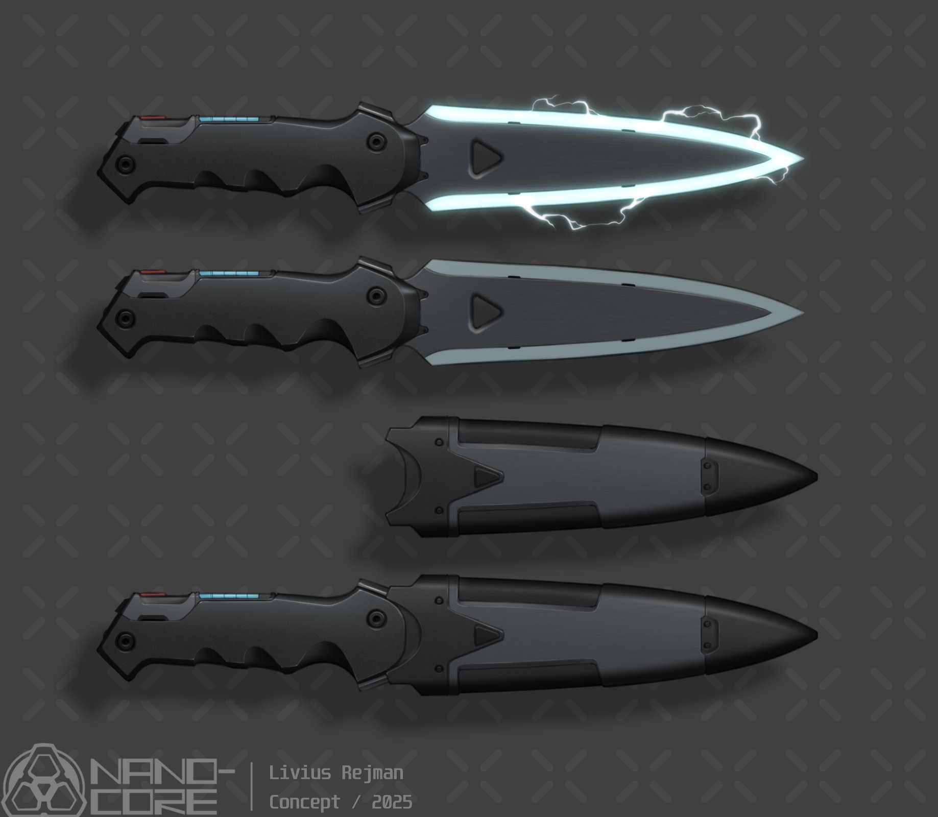Futuristic Knife Concept Aether Karambit Knife By Area51 | Download