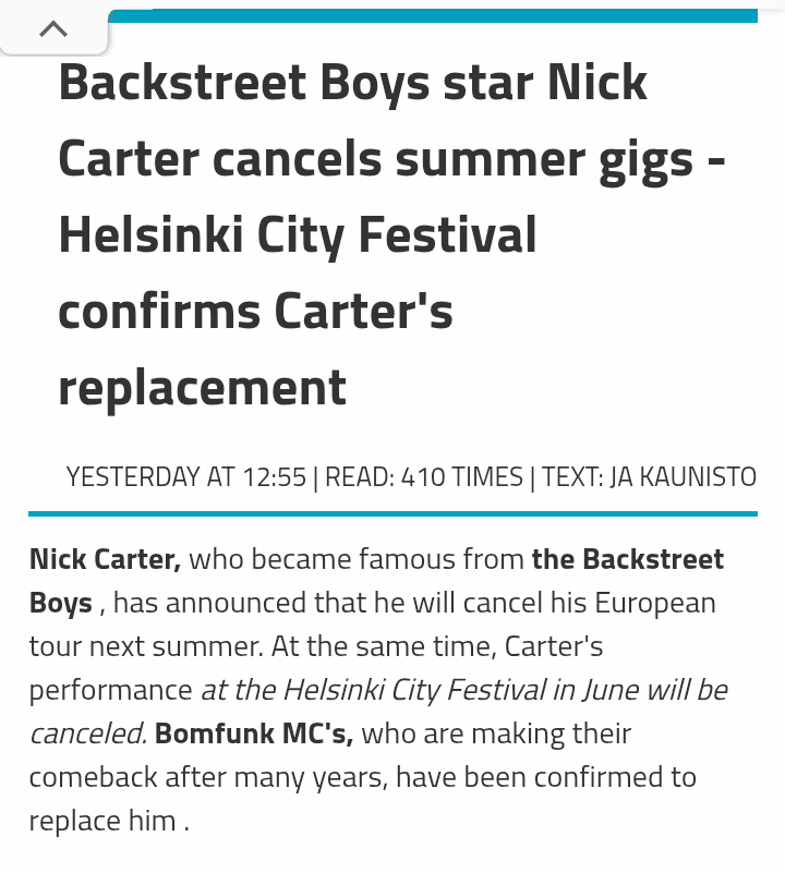 Nick Carter Quotes BSB Fan Mike On X: "1. A Couple Of Months Ago, I
