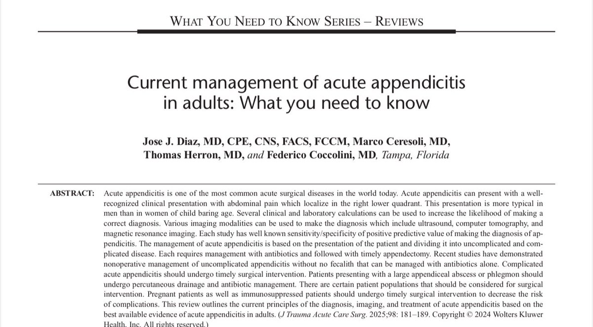 📌 Diagnóstico de la #Apendicitis Aguda en Adultos: Lo que Necesitas ...