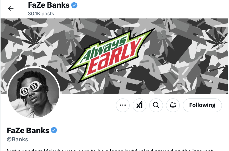 Faze Banks Logo XQc Calls FaZe Clan Rebrand "corny," Says The