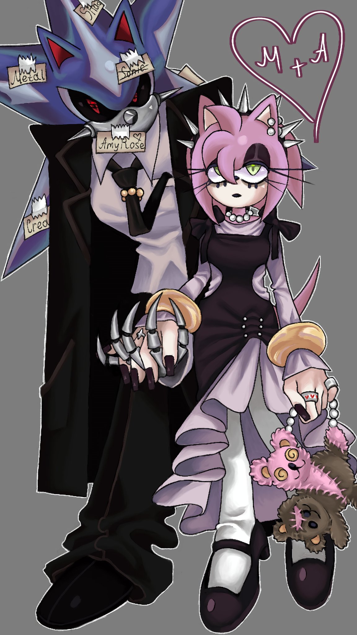 Neo Metal Sonic And Amy