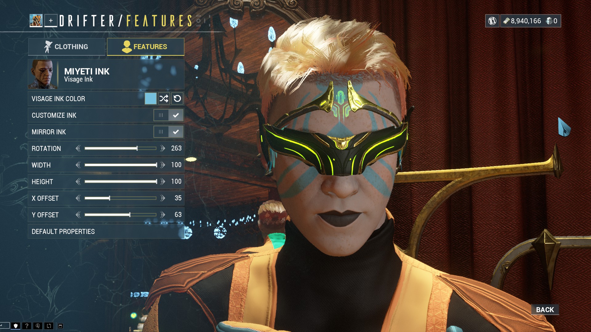 Visage Ink Color Continuity Error - Art & Animation - Warframe Forums