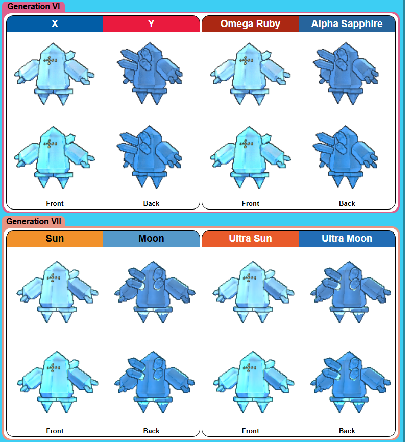 Regice Sprite Regice | Project Pokemon Wiki | Fandom