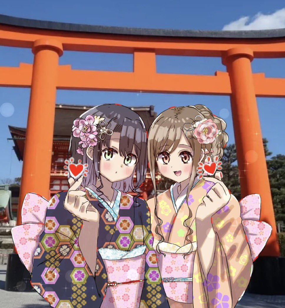 「百合展最高でした! 記念のあだしまのイラスト描きました🐰 #安達としまむら 」卯屋 悠 c106（土）東G13bの漫画