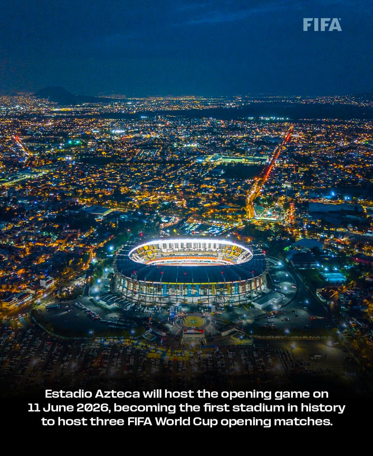 Estadio Azteca At Night