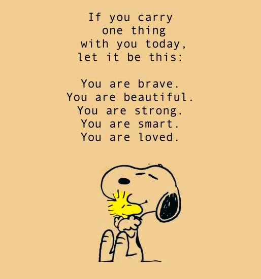 Snoopy Positive Quote Keeping It Positive | Peanuts Official Oversized