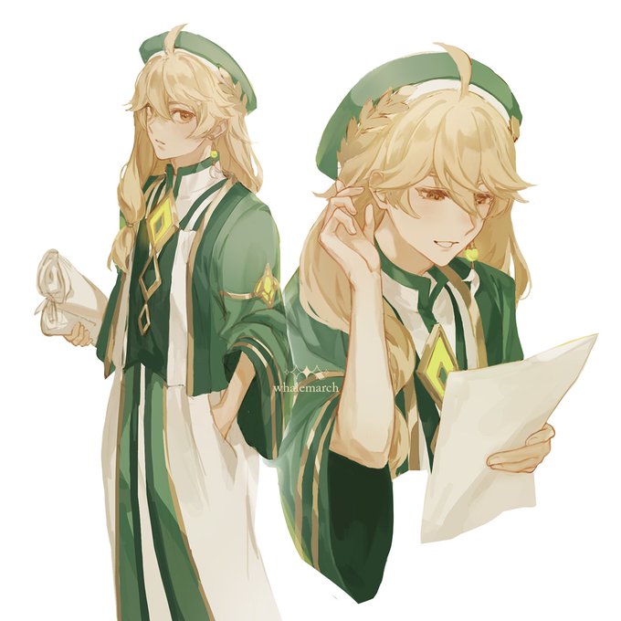 「aether (genshin impact) looking at viewer」Fan Art(Latest)