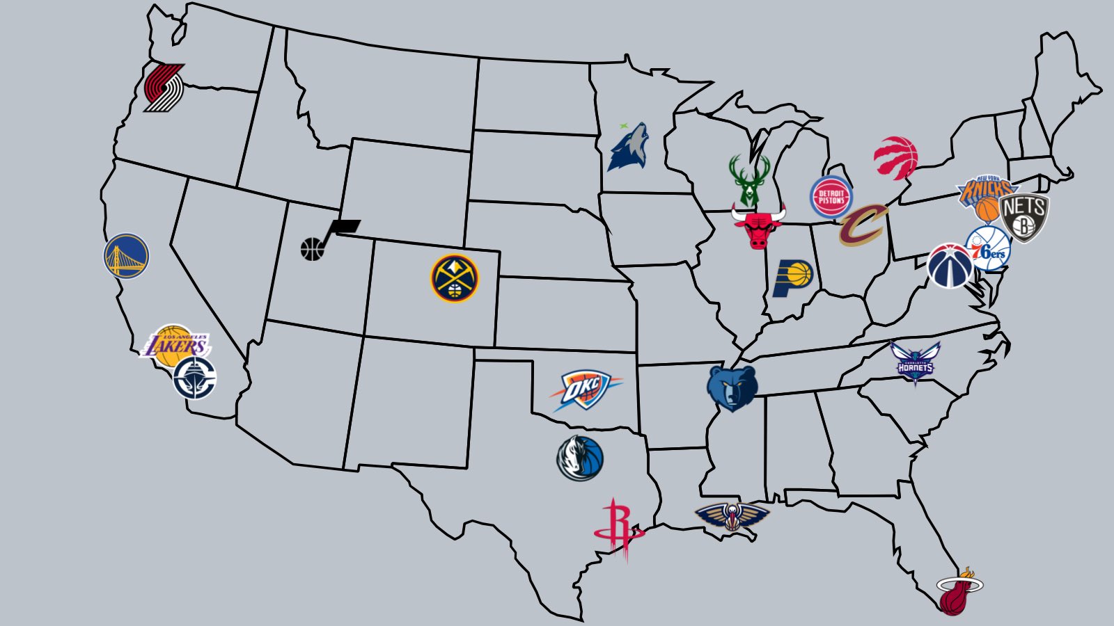 Nba Teams Map The 2020 2021 NBA Lightweight Report » Networks United
