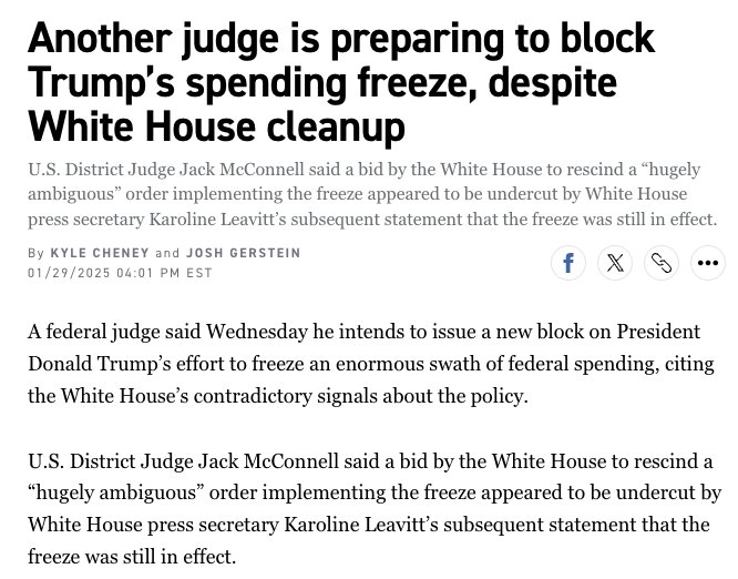Federal judge signals he will block Trump administration from freezing ...